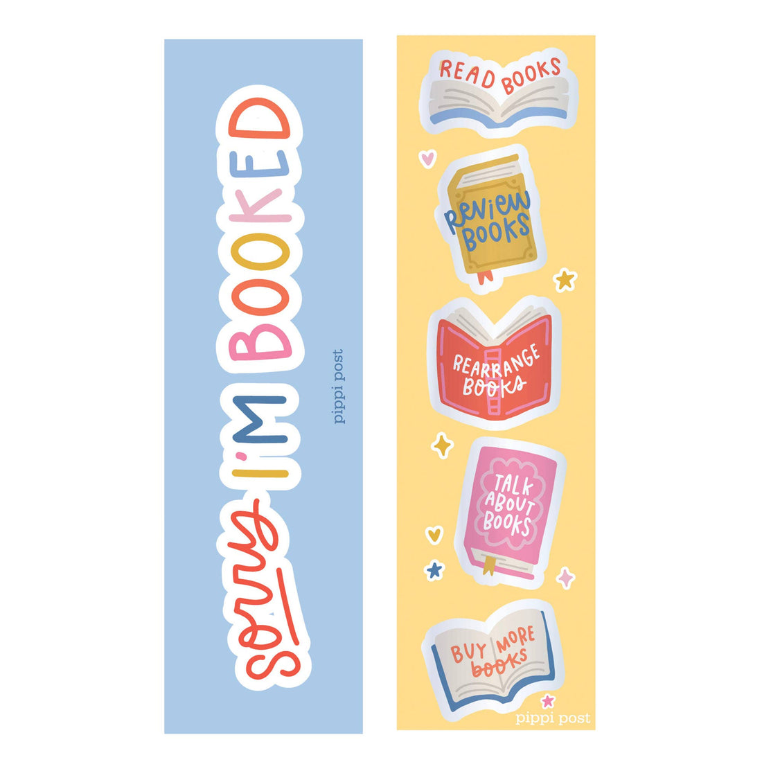 Sorry I'm Booked Bookmark Set - Pippi Post – Bien Bean